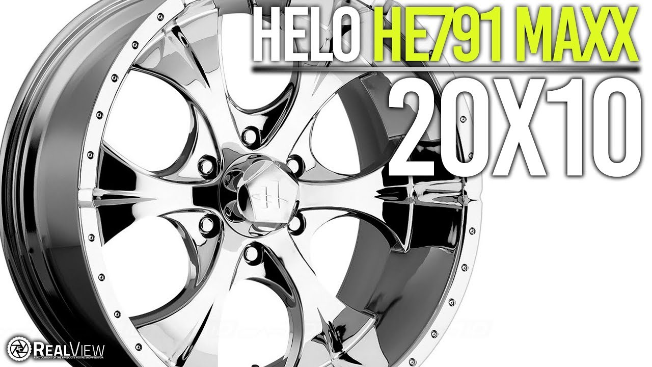 HELO MAXX HE791: CHROME, 20x10 - YouTube