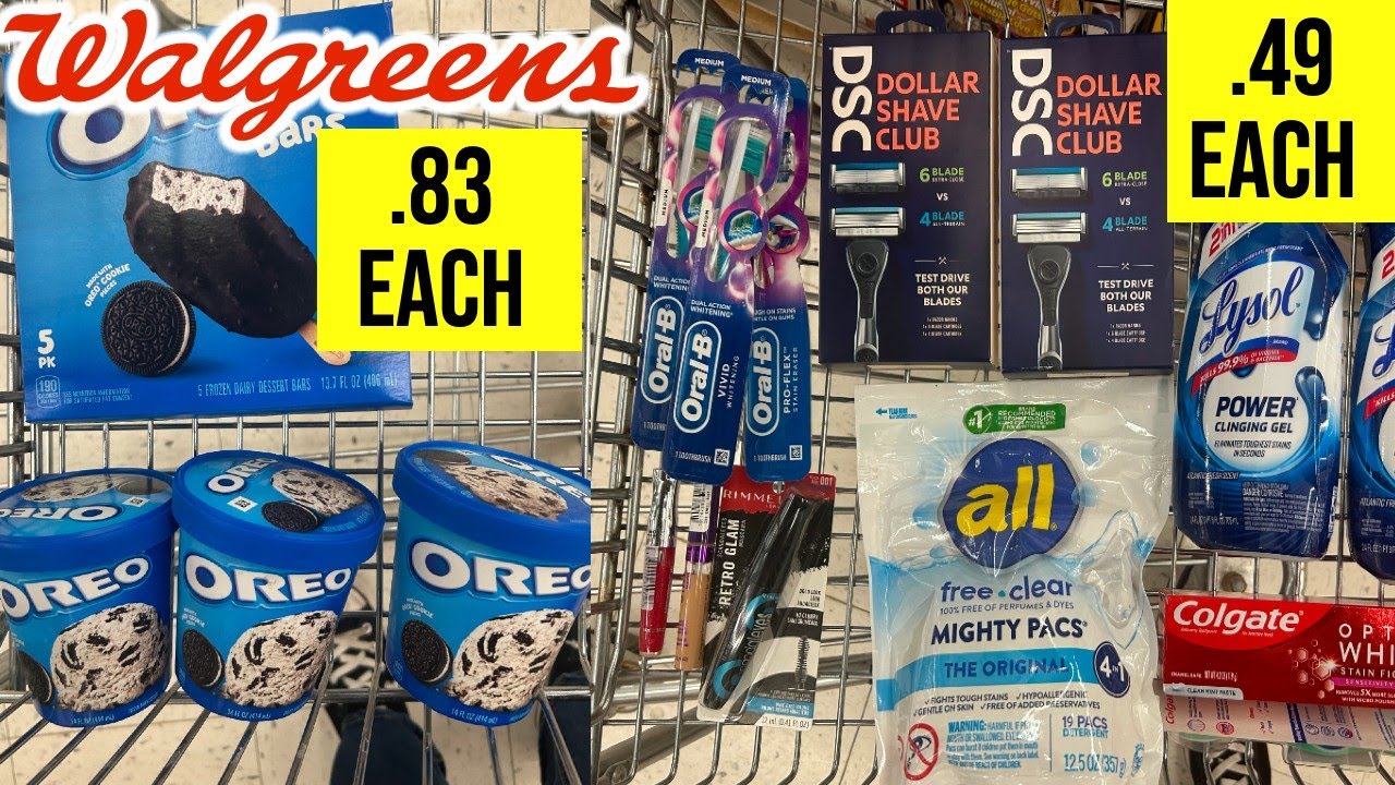 Walgreens **.83 OREO ICE CREAM + .49 DSC RAZORS!! RUN!! - YouTube