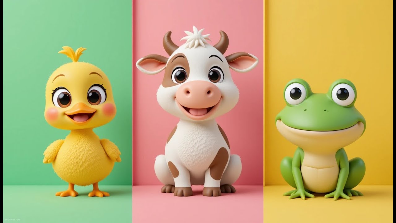 🦆If I Were a Duck | Animal Sounds | Quack! Moo! Ribbit! | Nursery ...