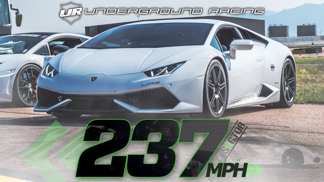 Underground Racing X Version Huracan goes 237 mph at Shift Sector - YouTube
