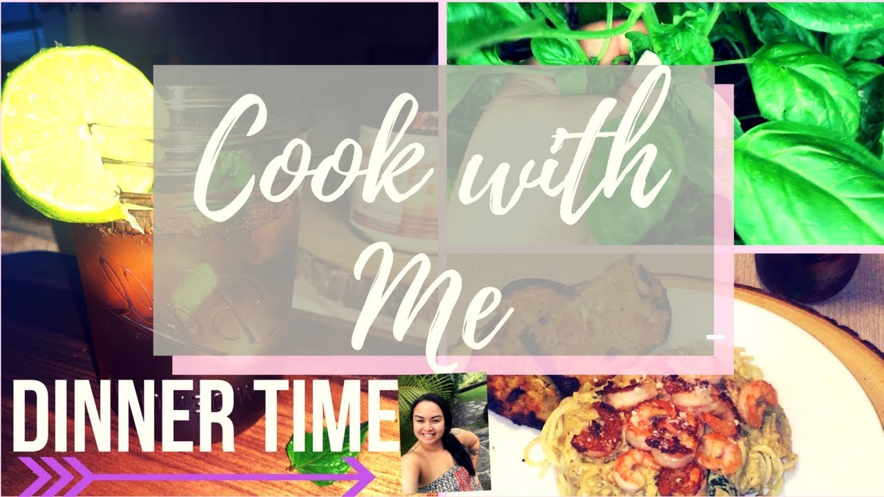 Cook With Me Shrimp Pasta Dinner - YouTube
