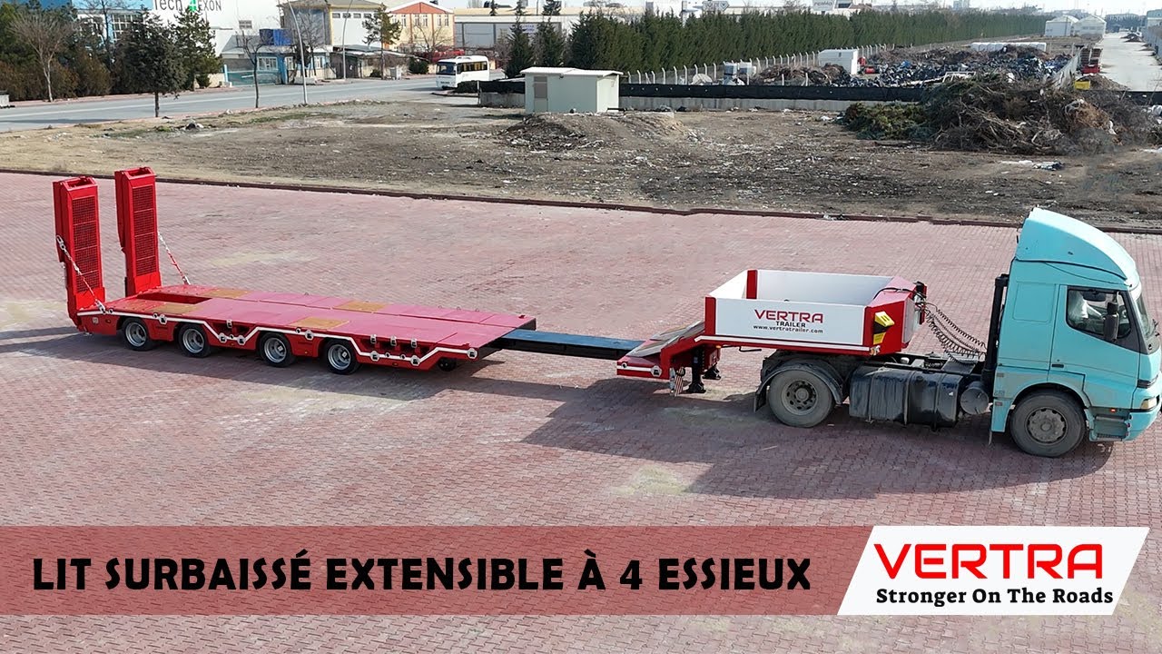 NEUF - REMORQUE SURFABRIQUÉE EXTENSIBLE À 4 ESSIEUX - 2025 - YouTube