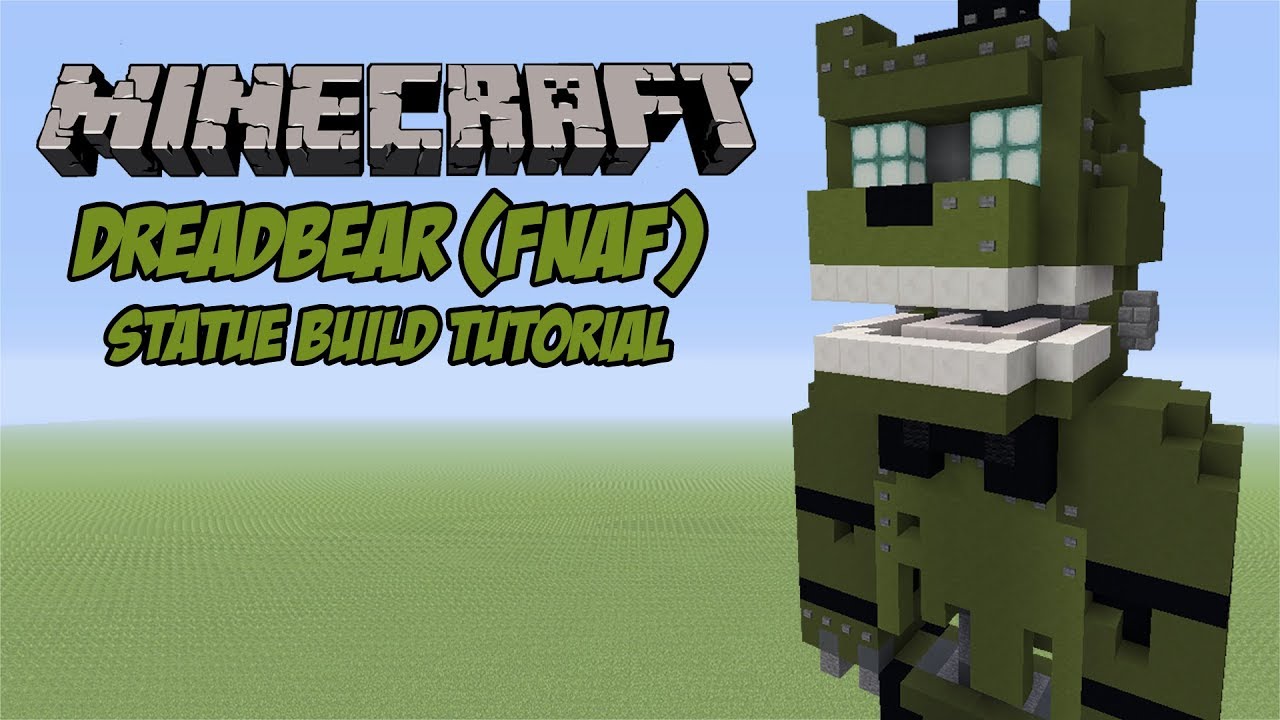 Minecraft Tutorial: Dreadbear (FNAF VR: Help Wanted) Statue - YouTube