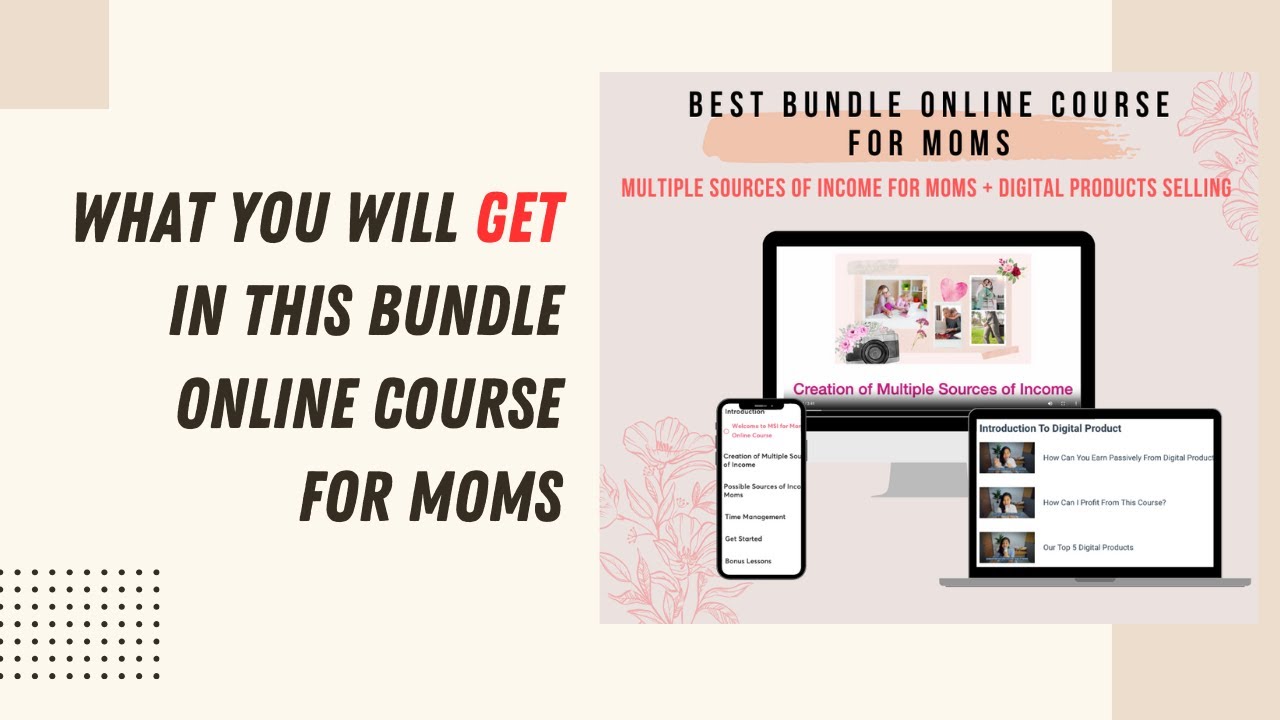 What You Will Get In This Bundle Online Course For Moms - YouTube