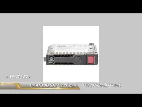 694374-B21 HP 4TB 3G SATA 7.2k rpm LFF (3.5-inch) Midline