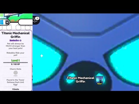 Hatching The First Titanic Mechanical Griffin | Pet Simulator 99 ...