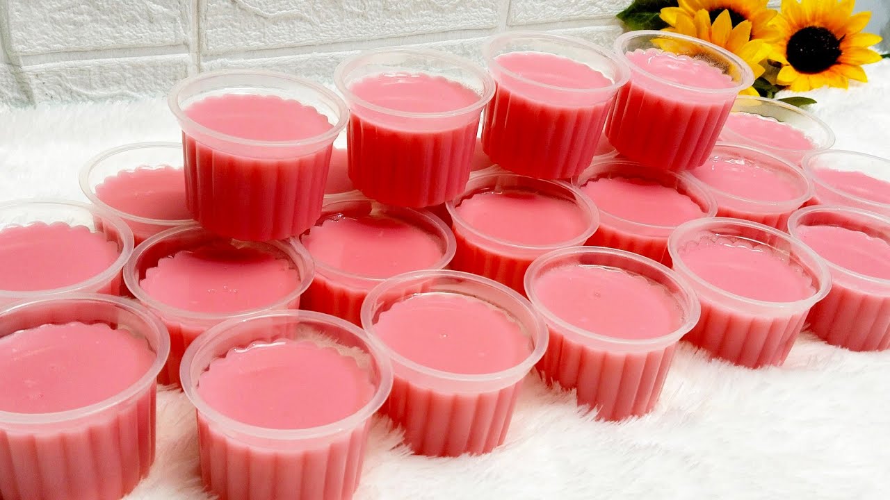 Silky Puding Strawberry Yoghurt lembut pecah di mulut Resep Andalan setiap acara @Resepputri ...