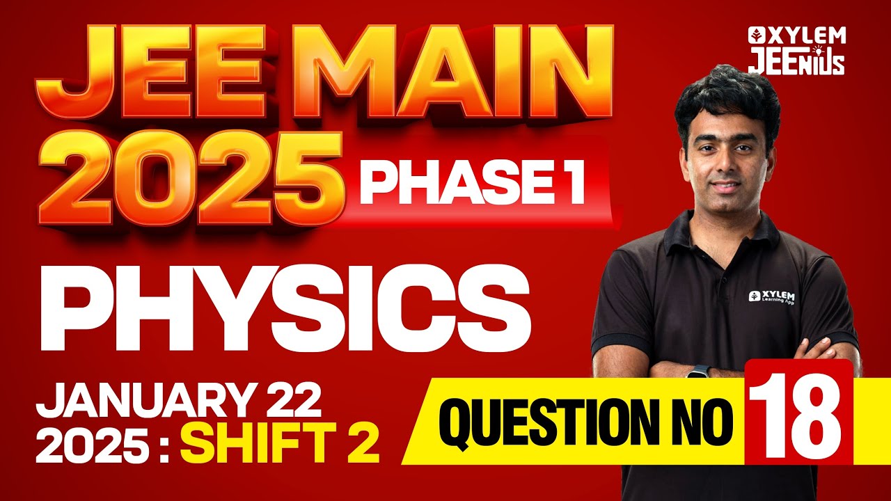 JEE Main 2025 Phase 1 | Physics | 22 January Shift 2 | Question Number ...