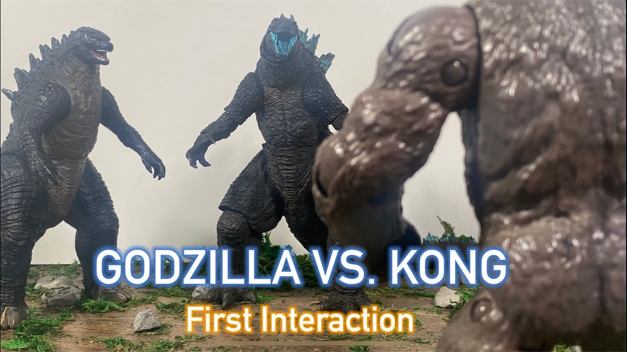 Godzilla vs. Kong (Ancient War) Stop Motion (Part 2/First Interaction ...