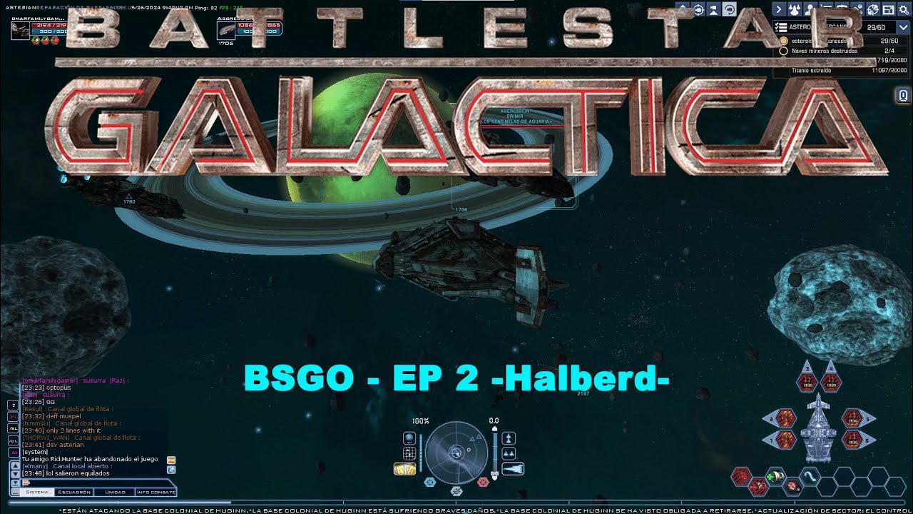 BSGO - Battlestar Galactica gameplay en español EP-2 Inicio rapido 2024 ...
