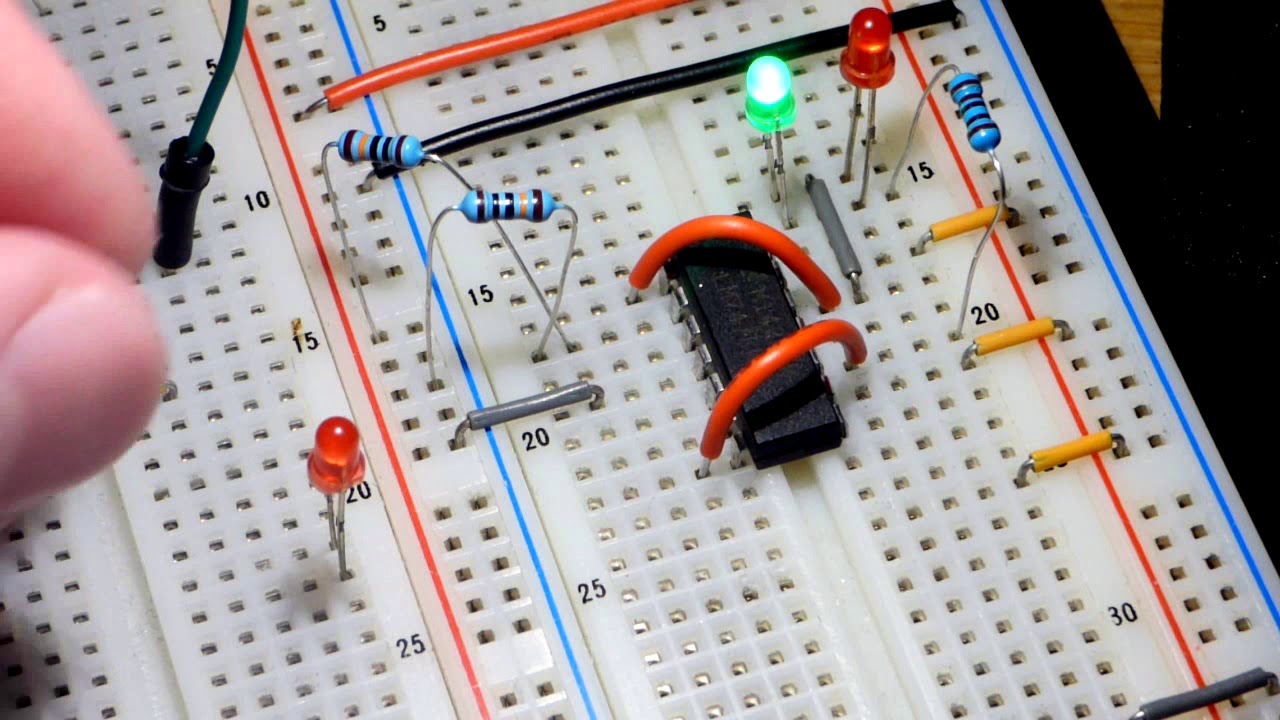 Electronics LED used as bright light sensor to control LM747 747 dual ...