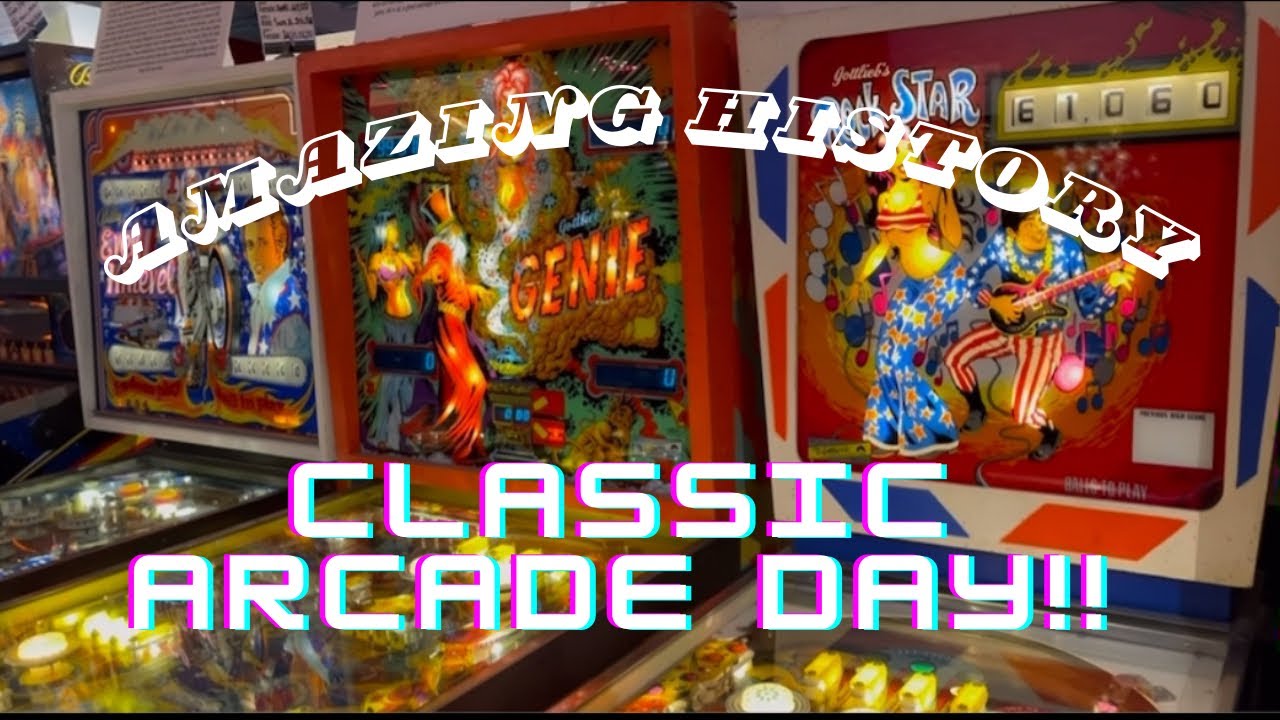 Retro Arcade Trip!! The Oldest Pinball and Classic Game Cabinets!! You ...
