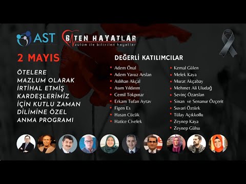 Zulümle Biten Hayatları Anma Programı