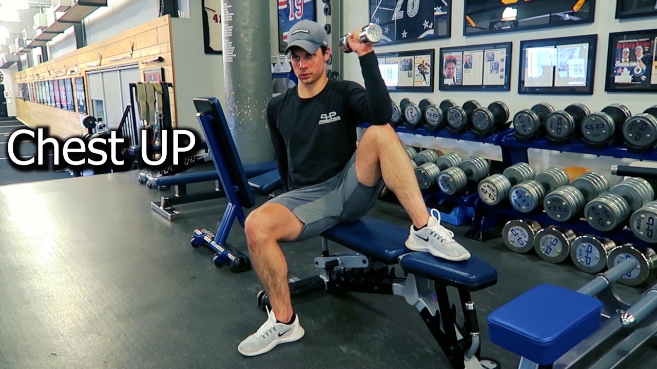 Dumbbell External Rotation elbow on knee - YouTube