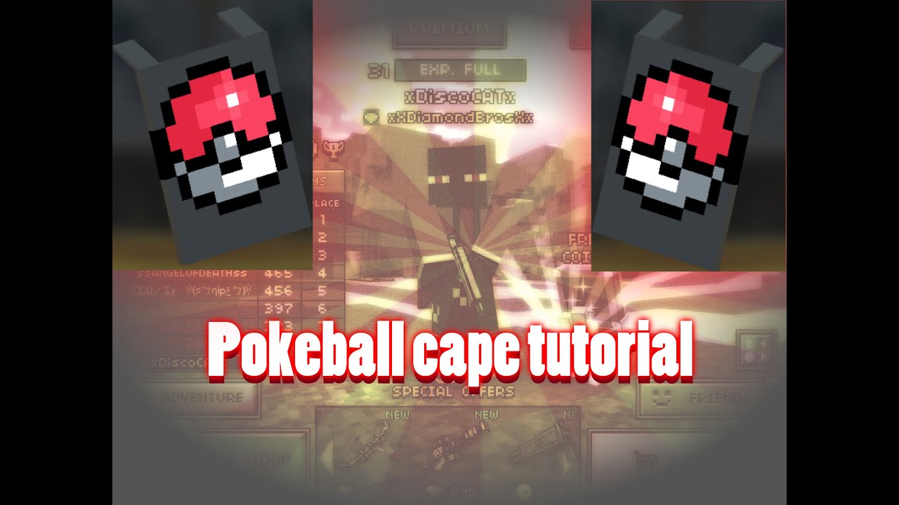 Pixel Gun 3D (CAPE TUTORIAL) cape 0 - YouTube