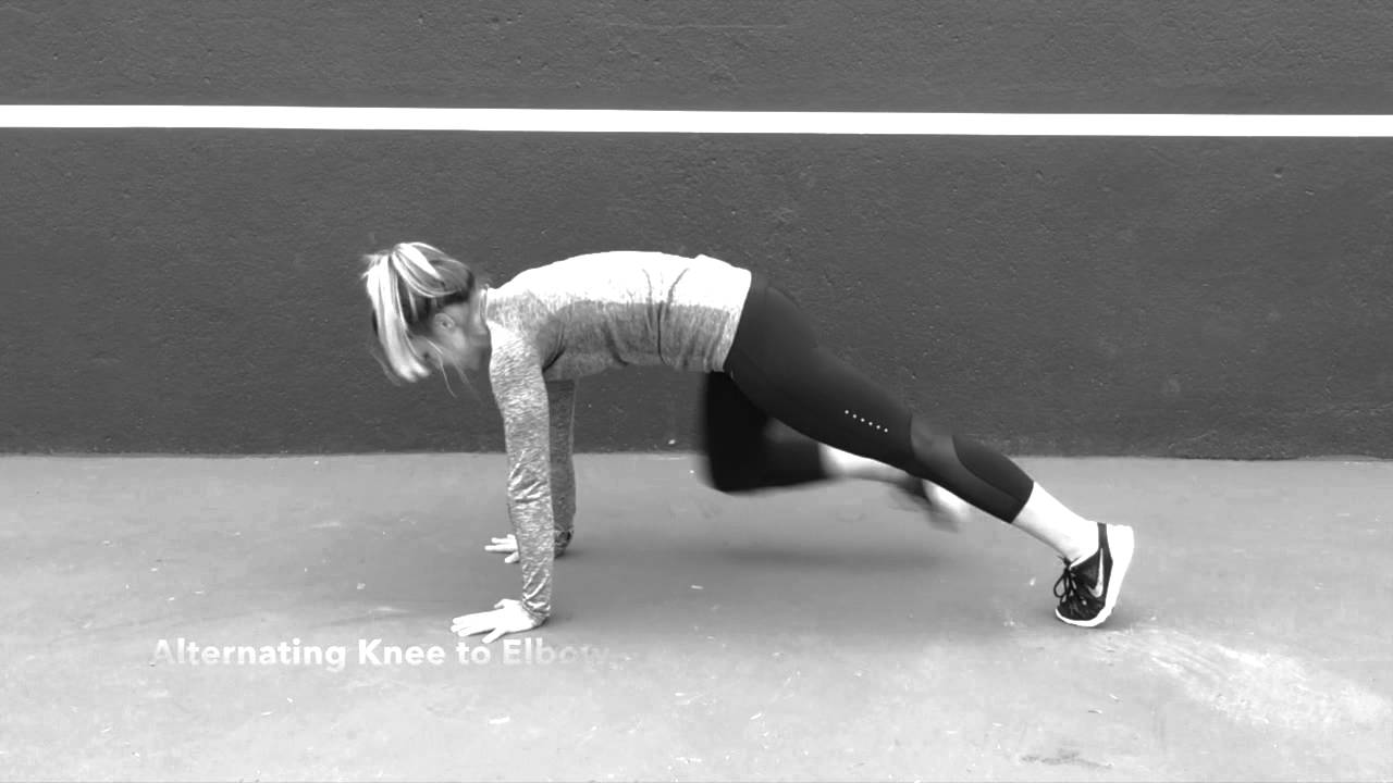 Alternating Knee to Elbow Plank: Movement Demo - YouTube
