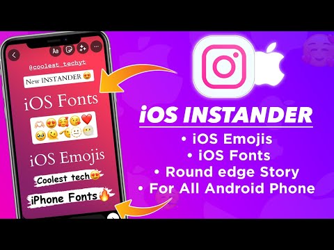 New INSTANDER 😍 iOS Fonts iOS Emojis| iPhone Fonts on Instagram Story 2023| INSTANDER Tutorial