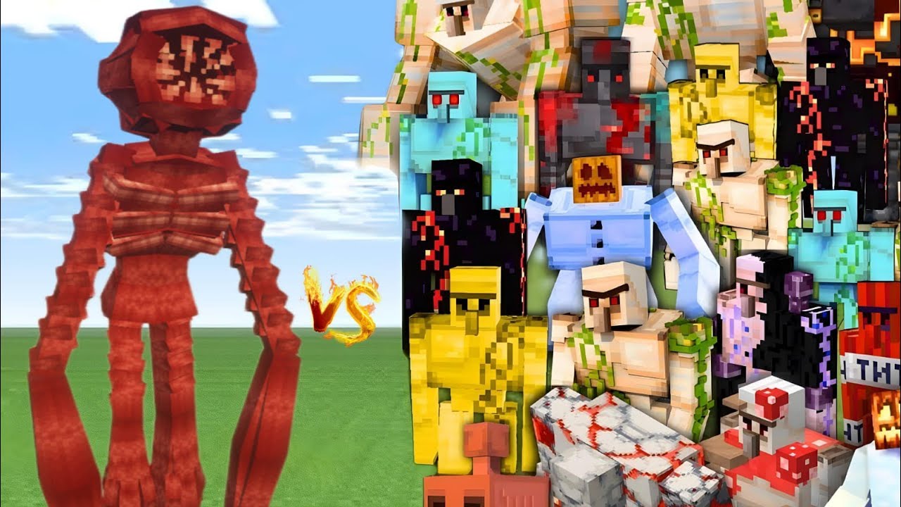 The Minecraft all golem's vs figure fight finally revealed #minecraft - YouTube