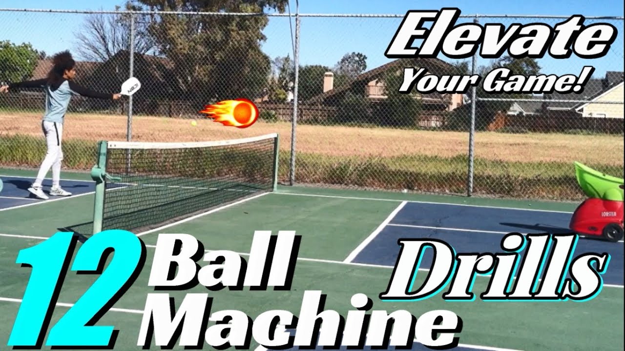 12 Ball Machine Drills To Improve Your Pickleball - YouTube