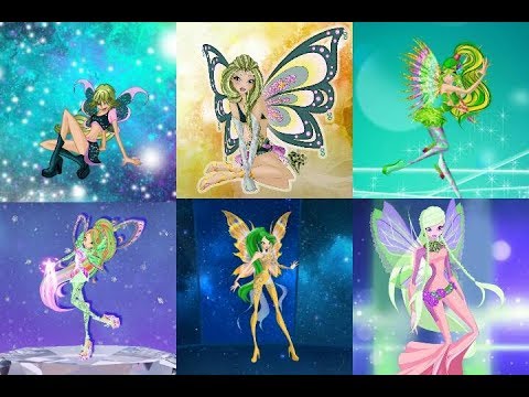 Winx Club- All Selina Transformations (Up To Onyrix)