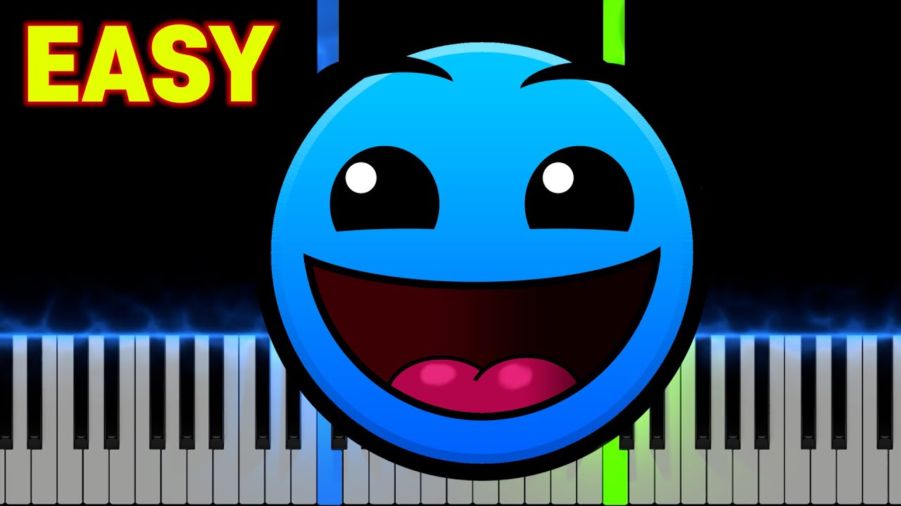 Geometry Dash - Stereo Madness | EASY Piano Tutorial + Sheet Link 🎵 - YouTube
