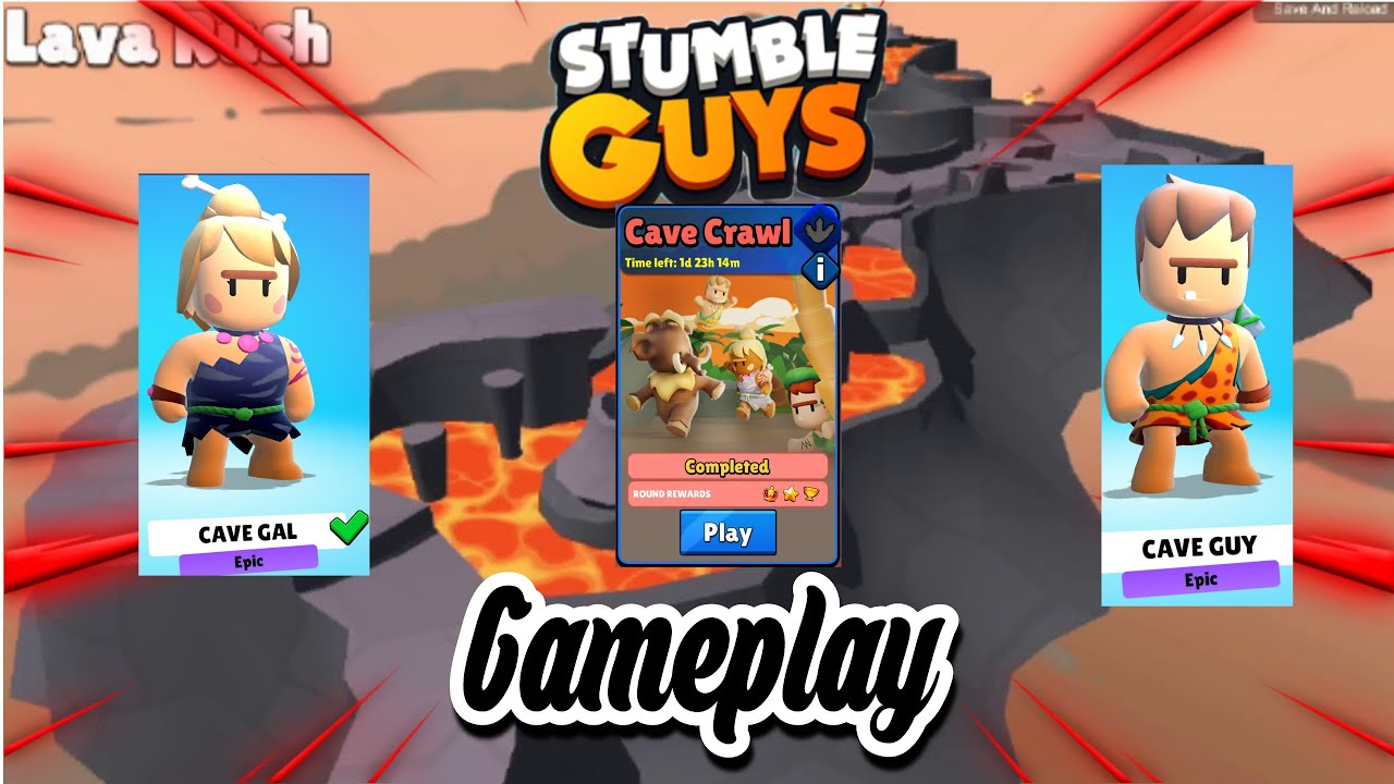 Neue Stumble Guys stein zeit Skins Gameplay - YouTube