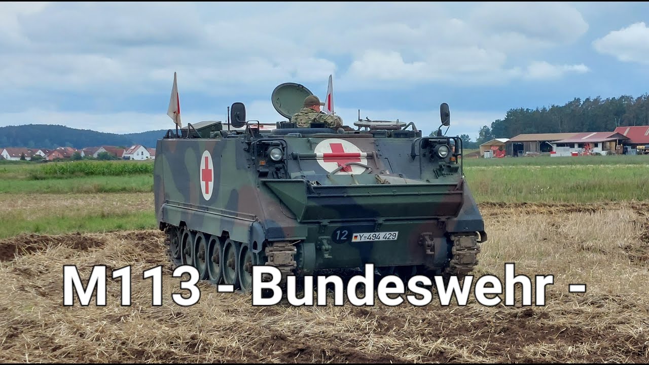 MTW M113, Bundeswehr, Mitfahrt, Ride in a Troop Carrier, Sanitätspanzer ...