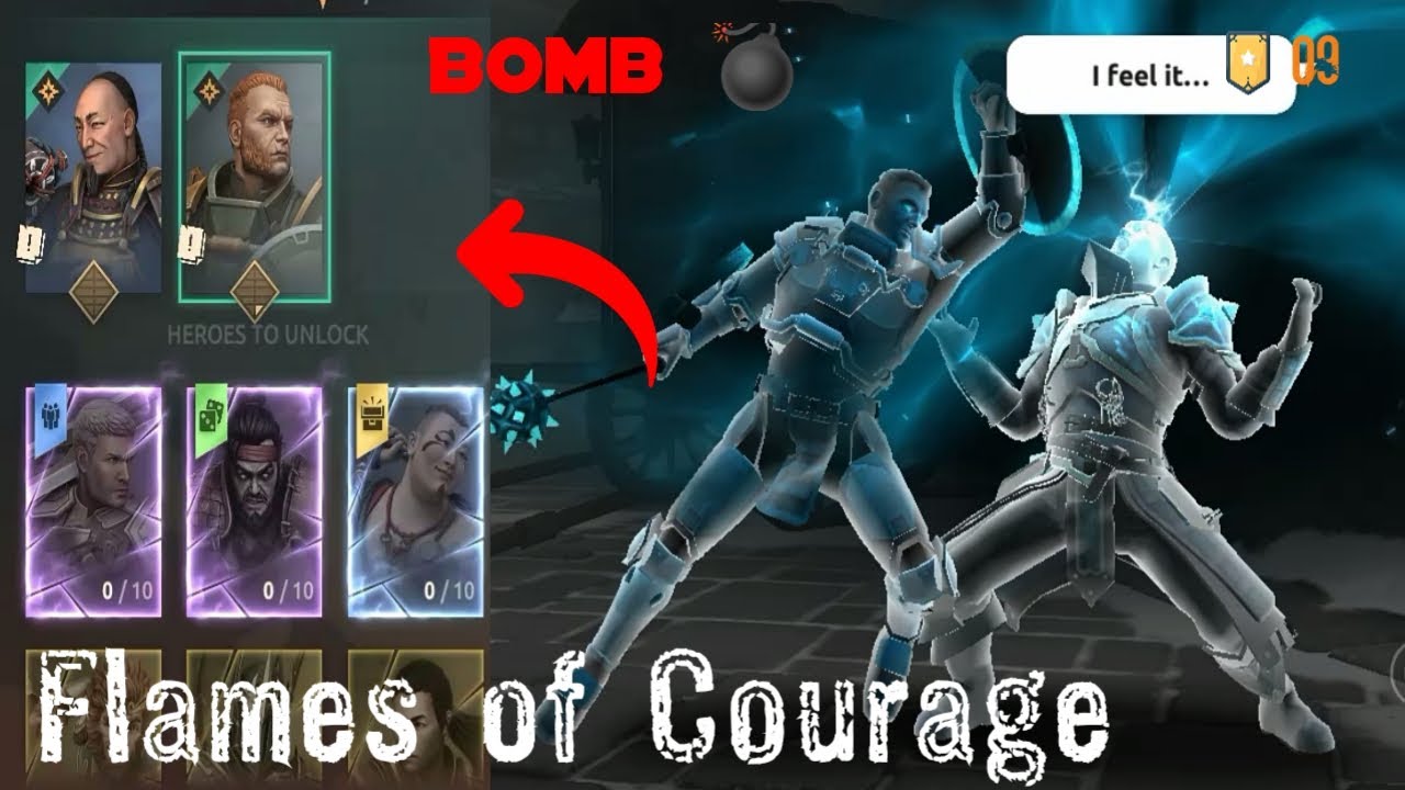 Flames of Courage | Shadow Fight 4 Arena | On Wall Game - YouTube