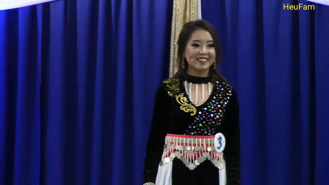Merced Hmong New Year 2017-2018: Pageant Intro RD: #3 Lisa Vang - YouTube
