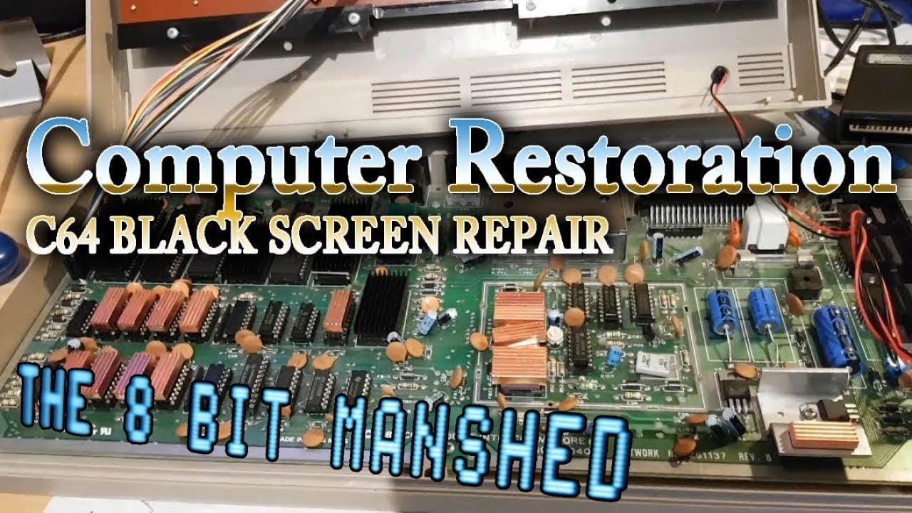Commodore 64 Restoration - Black Screen repair - YouTube