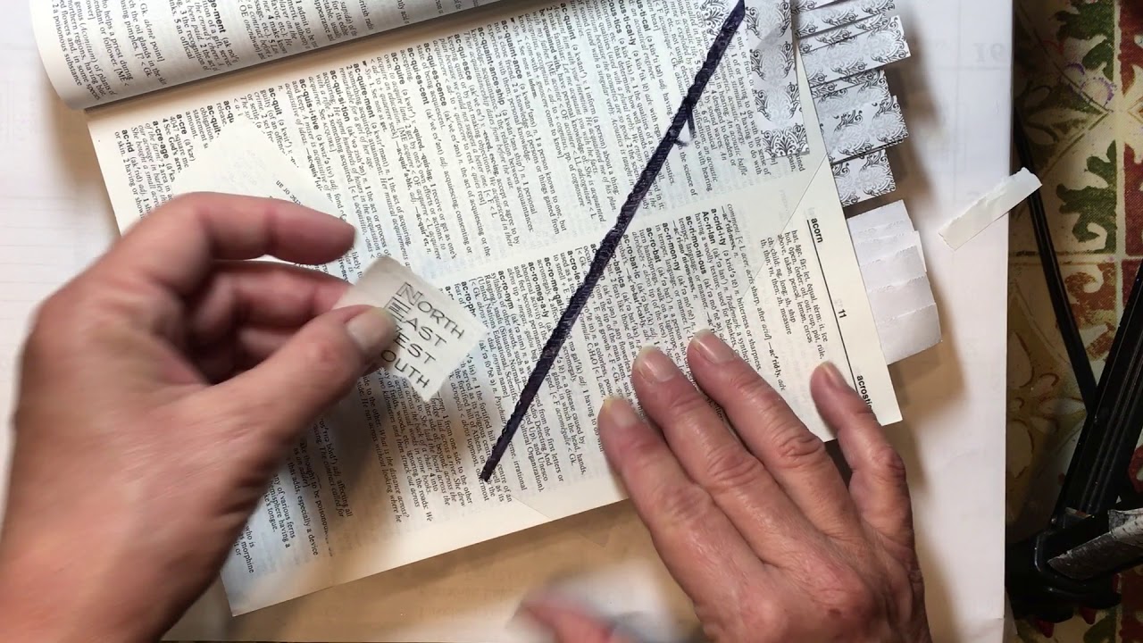 Build Your Stash and Craft, Wk 88, Dictionary Embellishments Tutorial ...