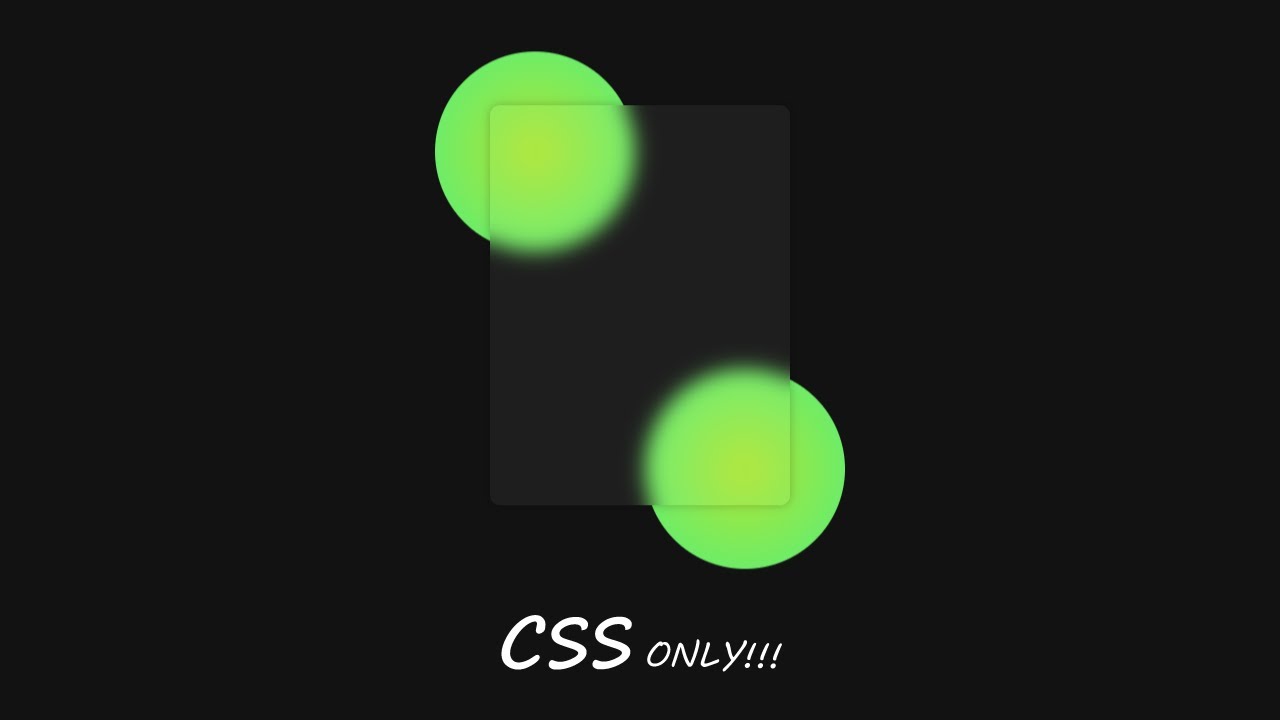 Glass Card HTML CSS | Glassmorphism CSS - YouTube