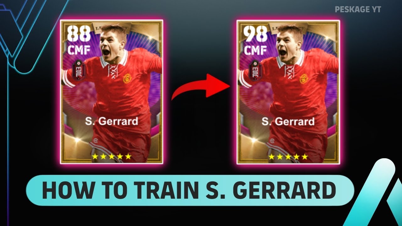 How To Upgrade S. Gerrard in PES 2024 | S. Gerrard eFootball 2024 - YouTube