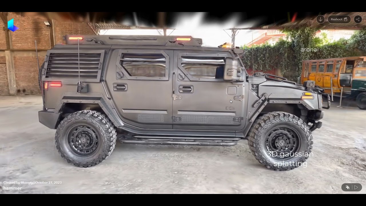 3D mapping into 3D gaussian splatting with Hammer car - YouTube