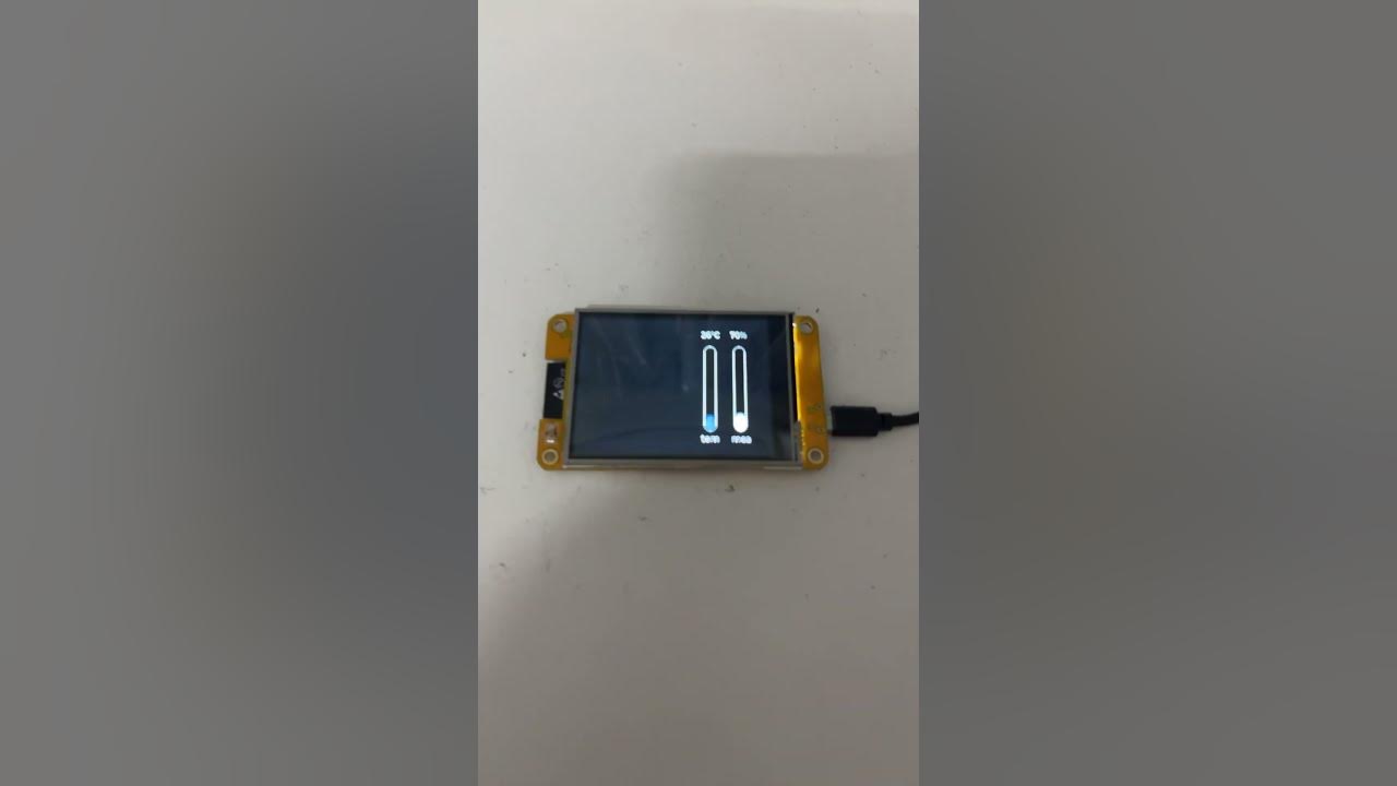 Use esp32 with screen, micropython and lvgl to draw temperature and humidity charts - YouTube