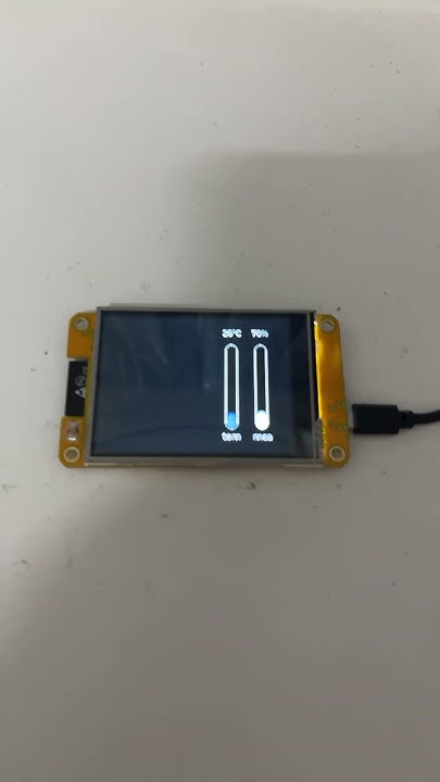 Use Esp32 With Screen Micropython And Lvgl To Draw Temperature And