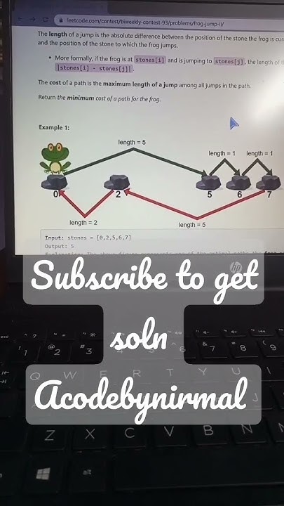 Frog Jump II || Leetcode solution #leetcode #programming #cpp - YouTube