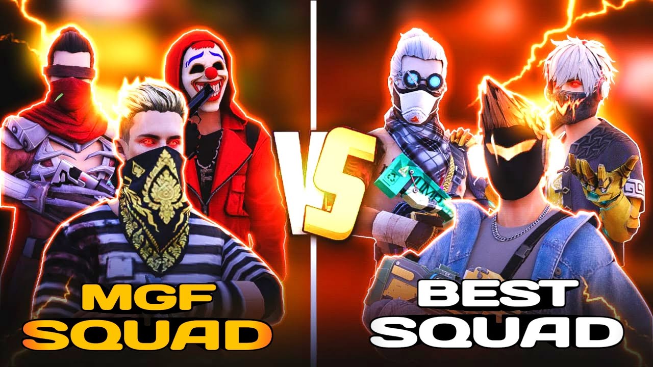 👑 MGF SQUAD vs BEST SQUAD 👑 - UNLIMITED CUSTOM ROOMS 🔥 - FREE FIRE LIVE ...