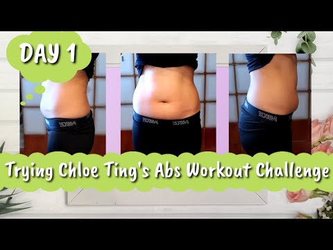 Trying Chloe Ting's Abs Workout Challenge | Day 1 (Abs in 2 Weeks? Shocking Results?) - YouTube