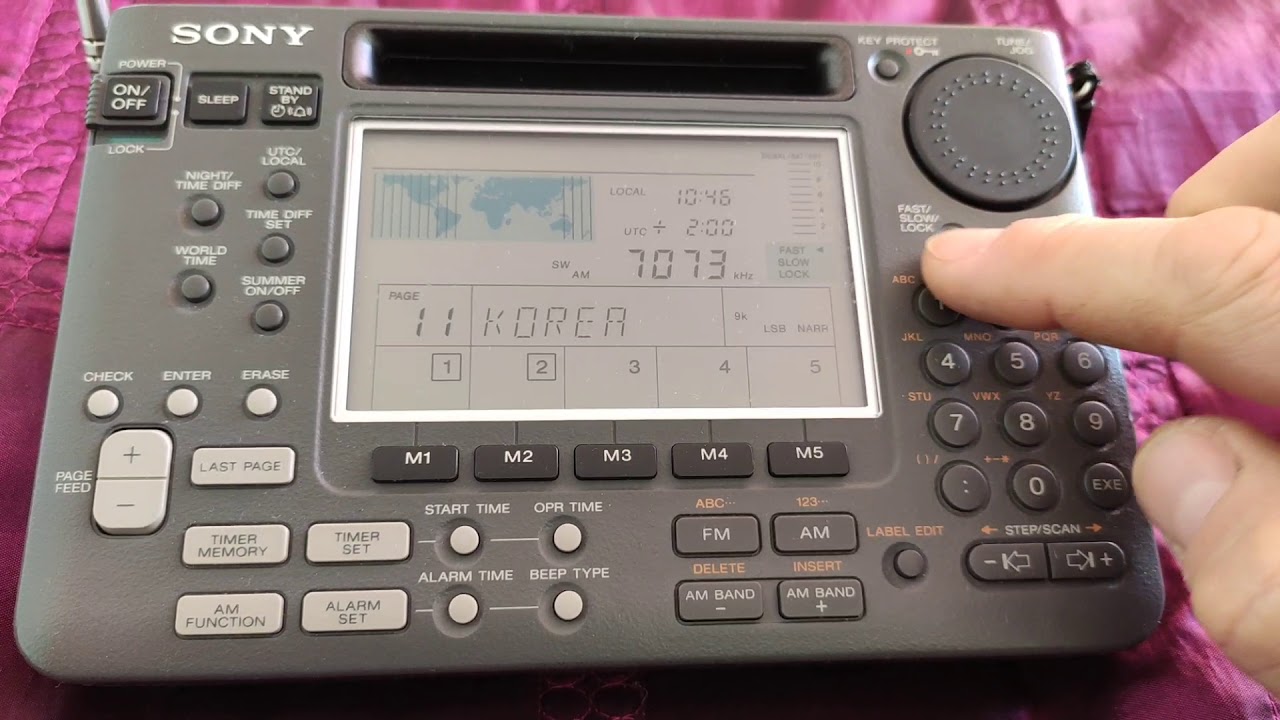 Софтмьют SONY ICF-SW55 softmute - YouTube