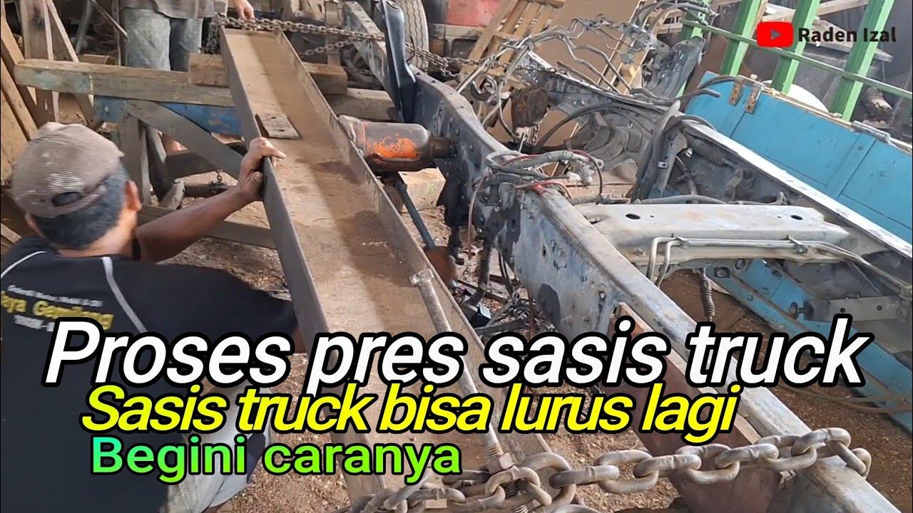 penyetelan || SASIS TRUCK yang bengkok - YouTube