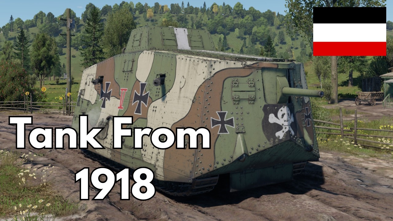The Shipping Container on Tracks | A7V Review | War Thunder - YouTube