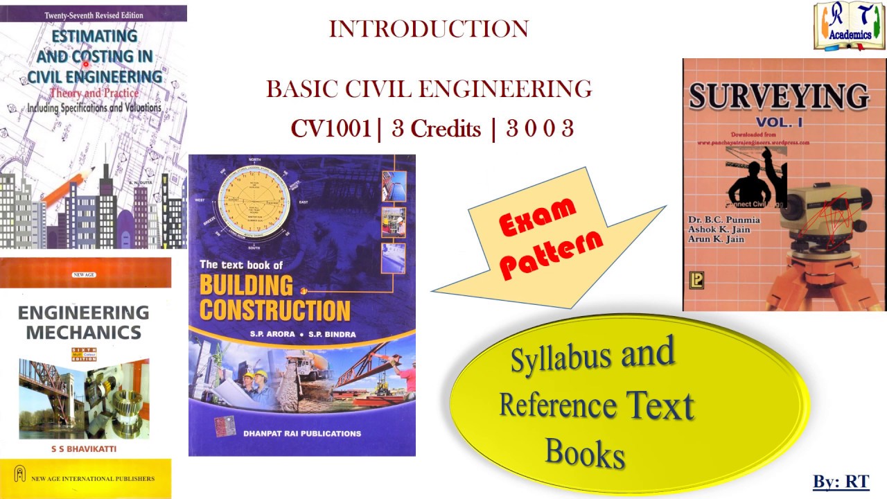 Basic Civil Engineering I Study Material I Text Books_Full Course ...