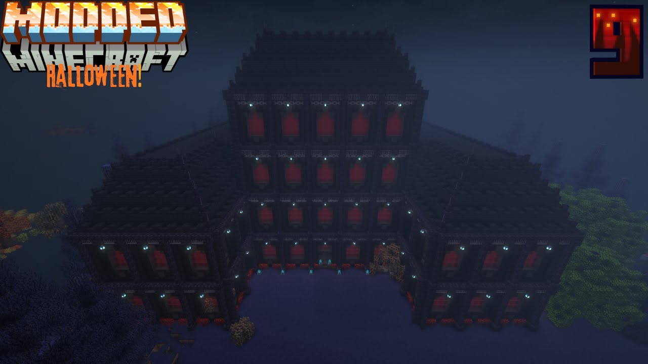 I made a HAUNTED HOUSE in Modded Minecraft! - YouTube