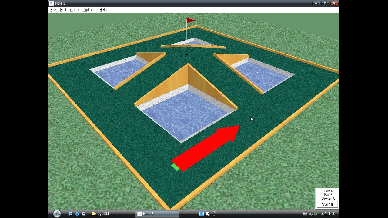 Old Windows game - Incanta golf Beta 0.9 (2000) - YouTube