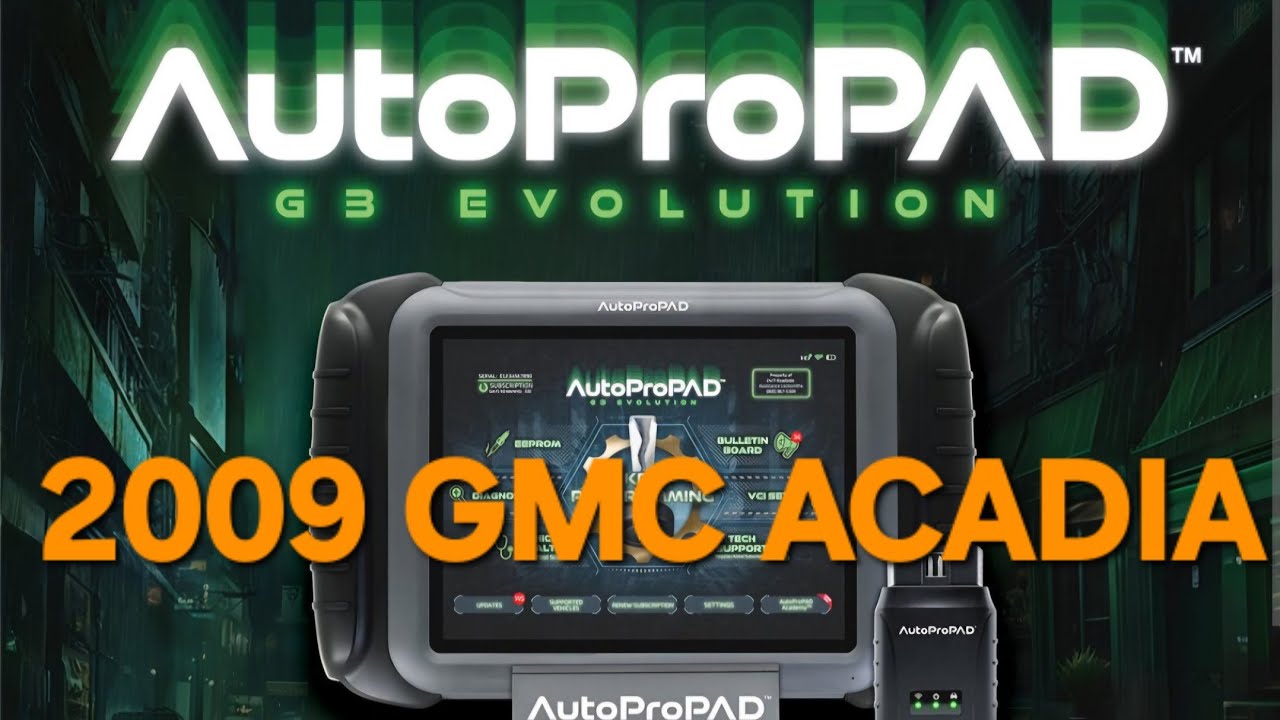 GMC Acadia Key Programming with APP G3 Evolution - YouTube