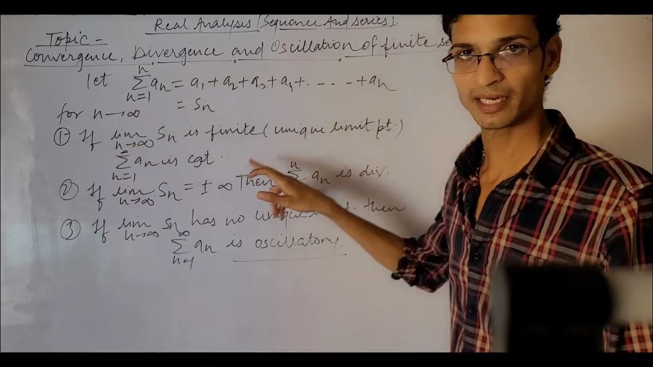 Convergence and Divergence of Finite Series | Real Analysis | CSIR NET, GATE, IIT JAM - YouTube