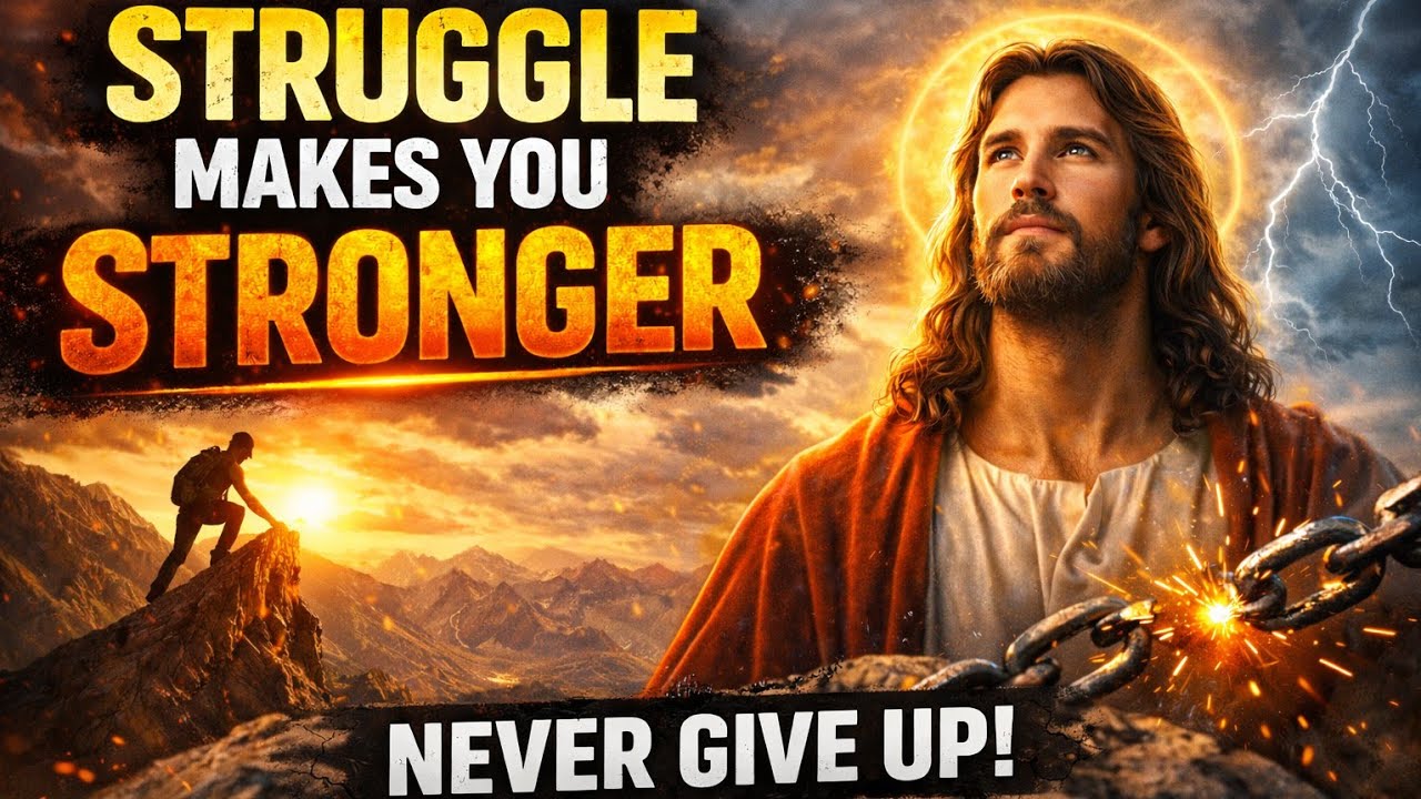 Struggle Makes You Stronger | Jesus Motivation | Never Give Up | Life ...