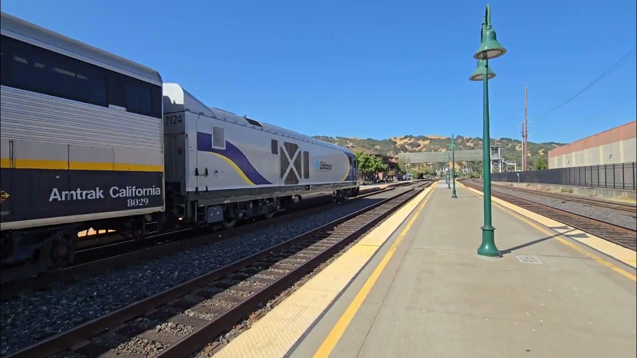 Amtrak Capitol Corridor #729 at Martinez Station with CDTX #2124 SC-44 and #8305 Cab Car #amtrak ...