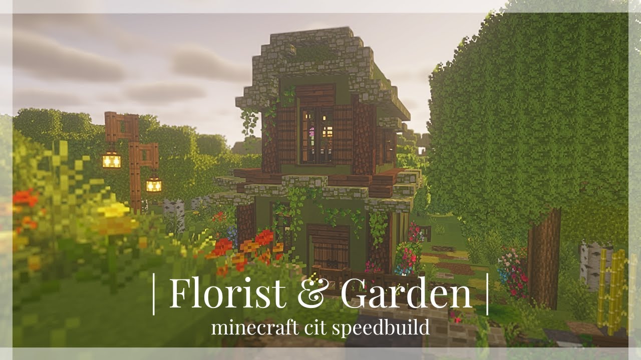 Florist & Garden | Minecraft CIT Speedbuild - YouTube